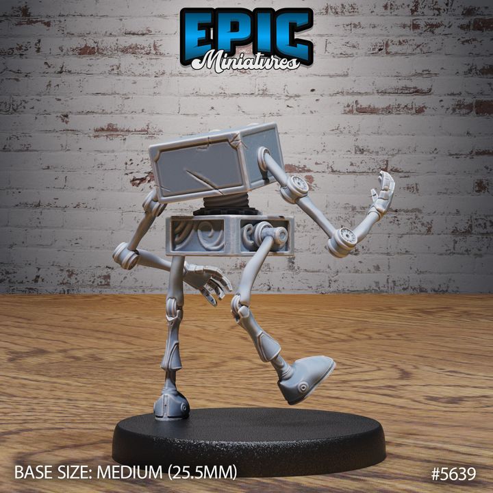 3D Printable Base Drone Set / Block Monster / Mechanic Construction / Clockwork Warrior / Weapon ...